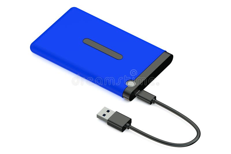 Secure external Hard Drive stock illustration. Illustration of external ...