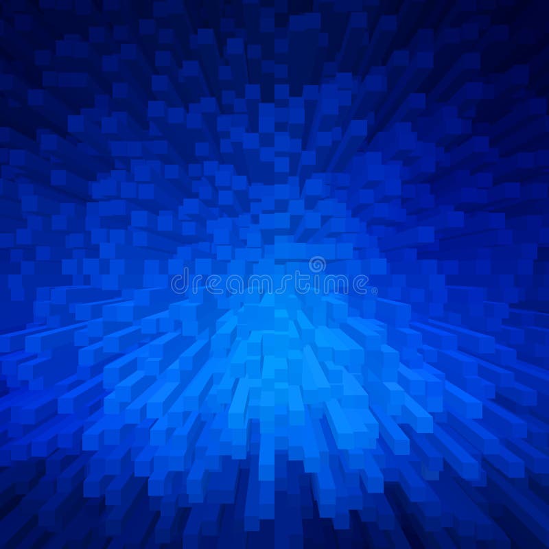 Blue Extrude Geometric Abstract Background for Technology Stock ...