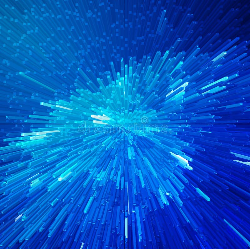 Blue Extrude Geometric Abstract Background for Technology Stock ...