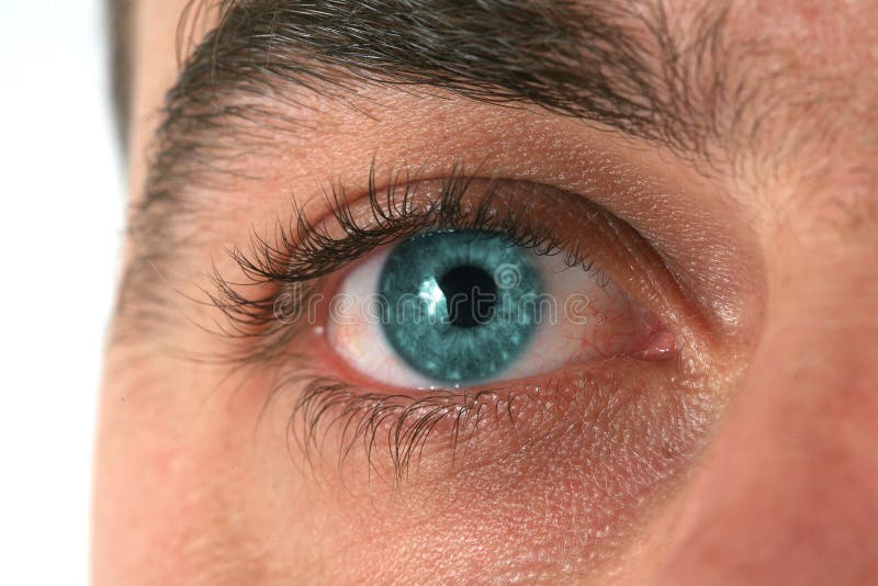 Sad Blue Eyes With Tears