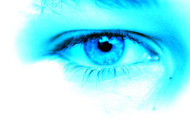 Blue eye stock image. Image of close, abstract, blue, still - 13357