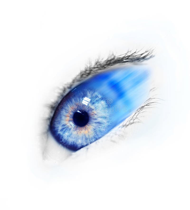 Blue eye stock photo. Image of clear, focus, communicate - 1353690