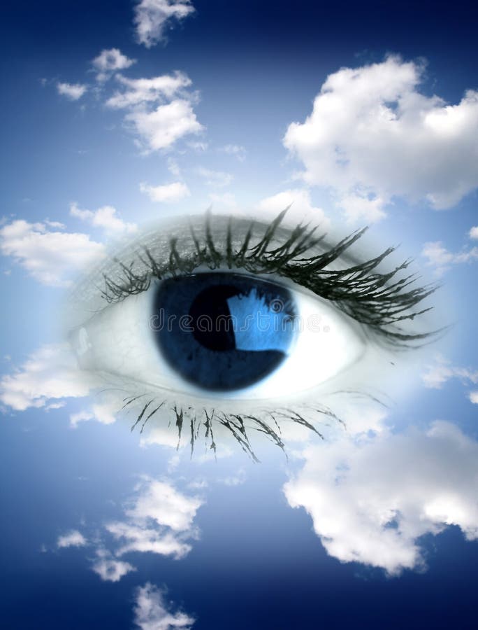 Blue eye stock photo. Image of ideas, blue, closeup, light - 4226776