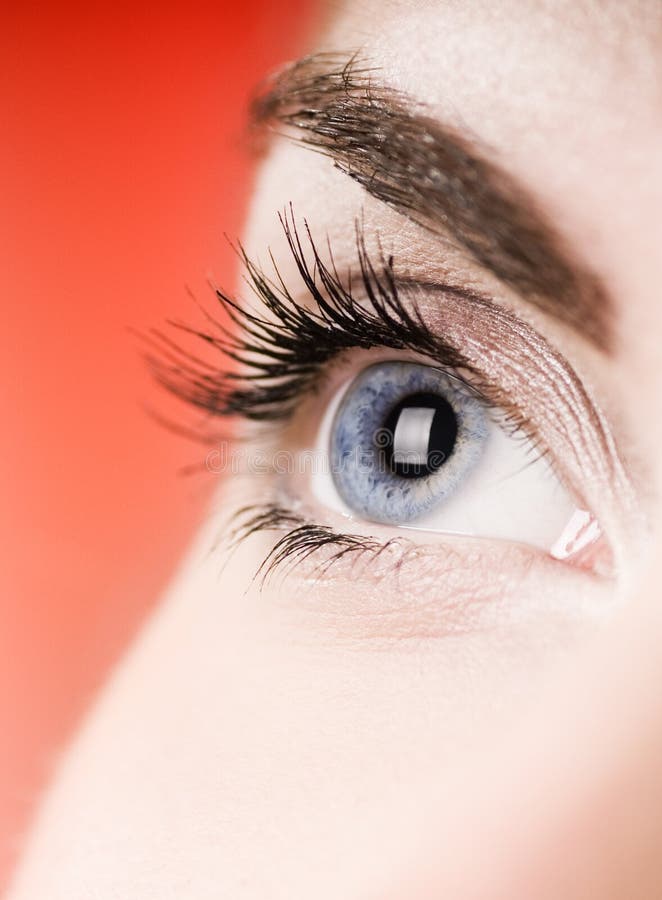 Blue eye stock photo. Image of blue, inspiration, eyelashes - 4655022