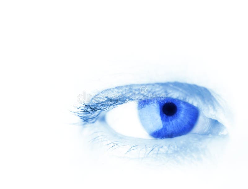 Blue eye stock photo. Image of crystal, glare, clear, adult - 1087656