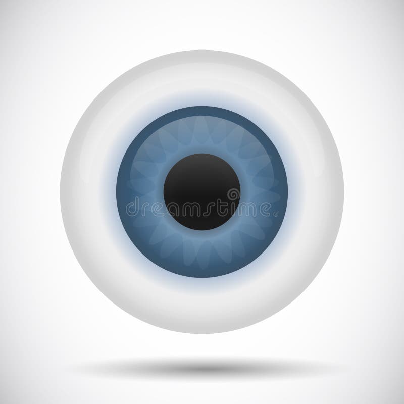 Blue Eye Eyeball Iris Vector Illustration Stock Vector - Illustration ...