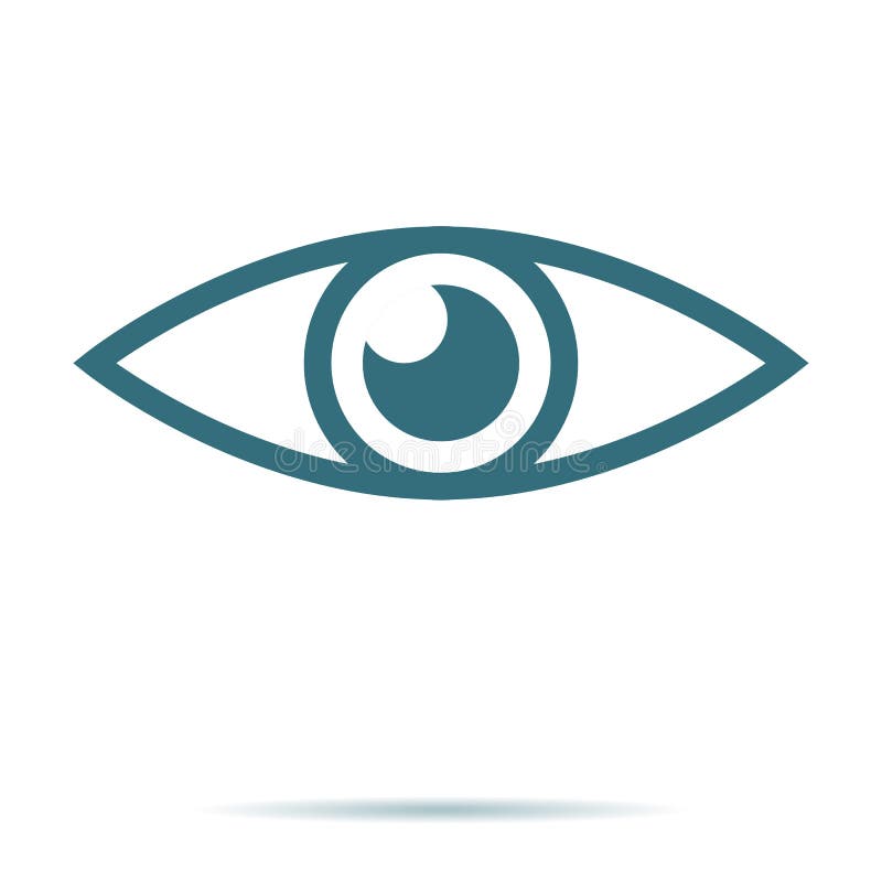 Blue Eye Icon Vector. Flat Vision Symbol Isolated On White Background ...