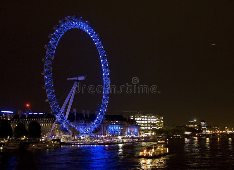 London Eye and Blue Sky, United Kingdom, 21 May, 2018 Editorial Stock ...