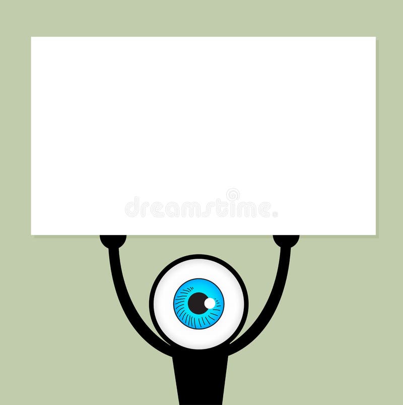 The Blue Eye Show Paper Announcement. Stock Illustration - Illustration ...