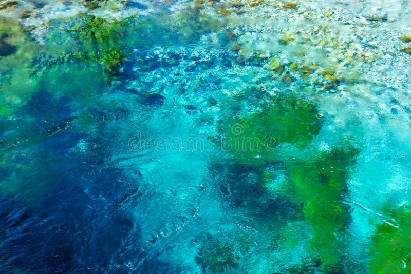 Blue Eye Spring Near Sarande, Albania Stock Image - Image of spring ...