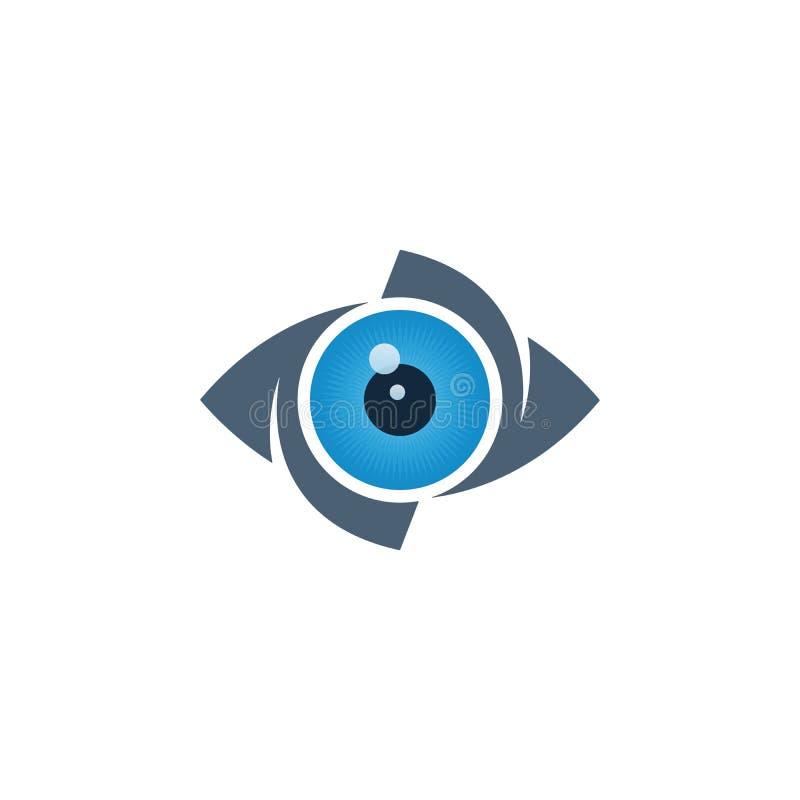 Blue eye icon stock vector. Illustration of optical - 137311752