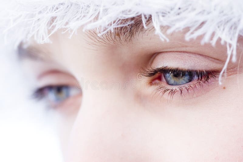 Cool ice eyes stock image. Image of close, girl, people - 694993