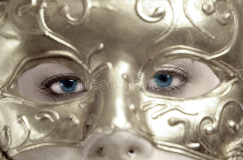 Profile of mask stock image. Image of feel, costume, crust - 543087