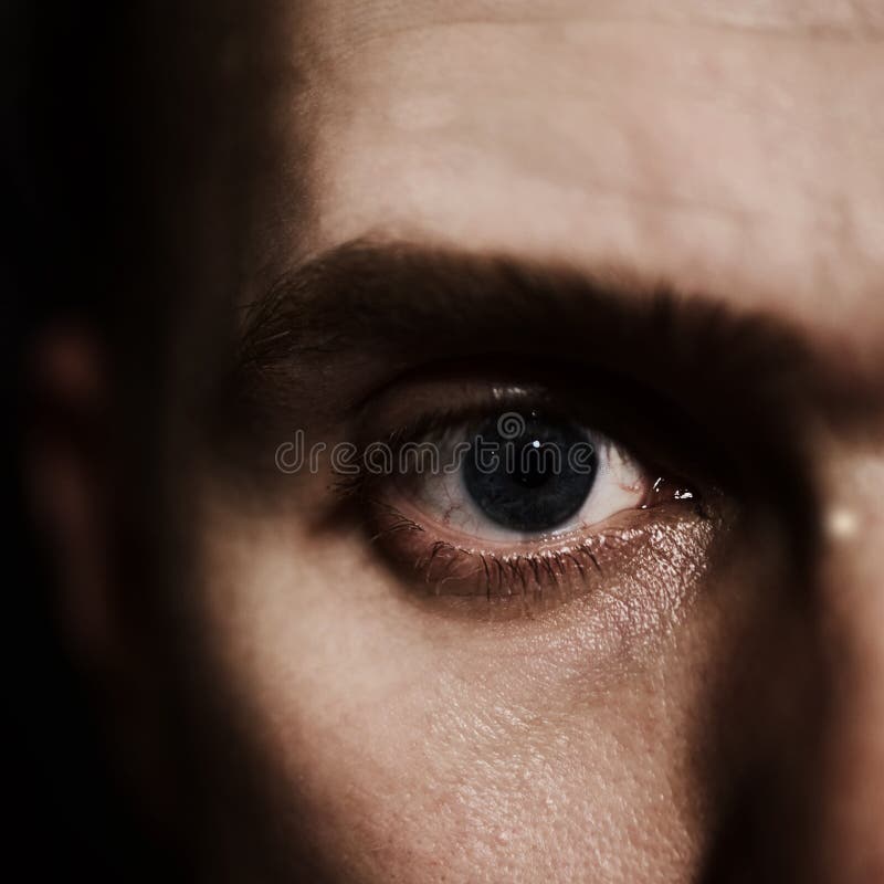 Blue eyes of man stock image. Image of caucasian, closeup - 76971773