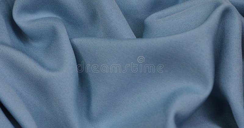 Blue Fabric Background. Blue Cloth Waves Background Texture Stock Video ...