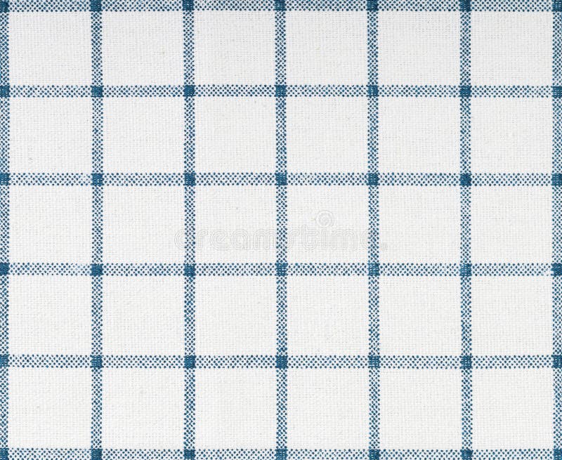 Blue Fabric Checkered Fabric from Factory, Towel Stock Image - Image of ...