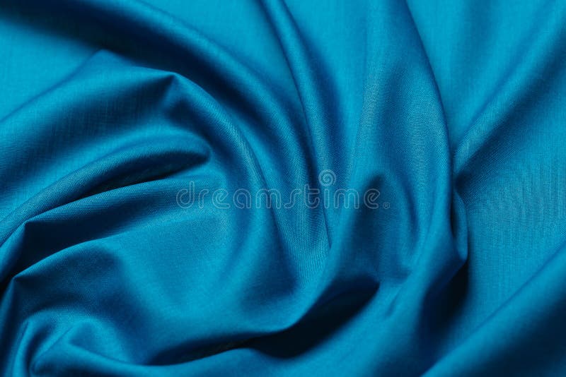 Blue Fabric Cloth Texture. Abstract Texture Background with Soft Waves ...