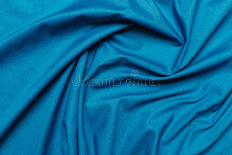 Blue Fabric Cloth Texture. Abstract Texture Background with Soft Waves ...