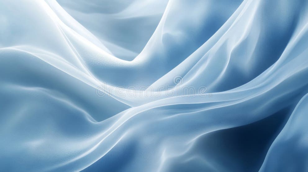 Blue Fabric Drape Texture Background Stock Illustration - Illustration ...