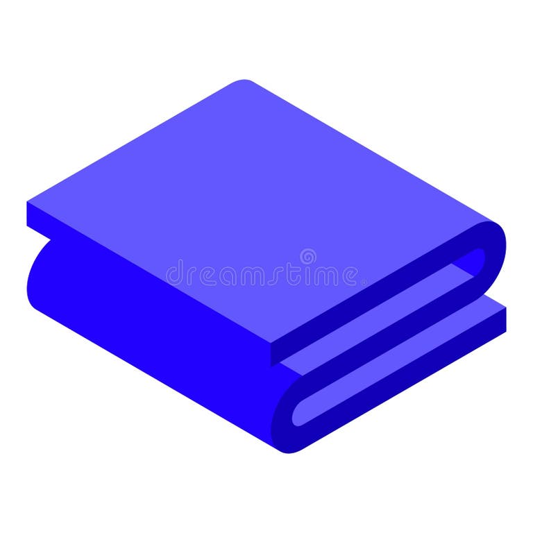 Blue Fabric Folded Over Representing Textile Industry Stock Vector ...