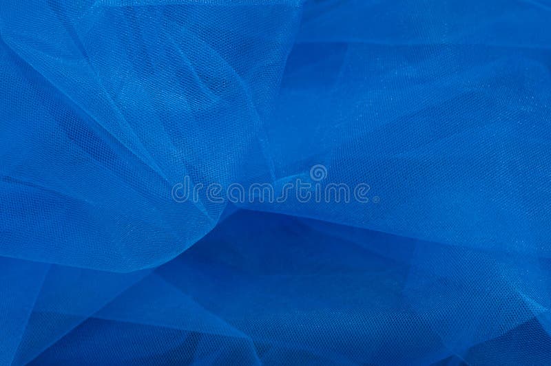 Blue Fabric Mesh. Pantone Color of Light Fabric in Daylight. Textile ...
