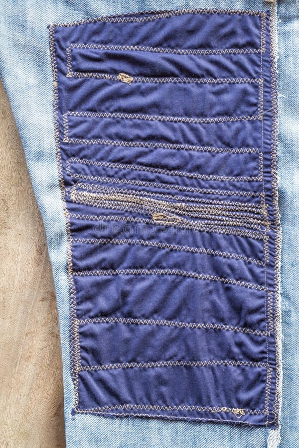 Blue Fabric Patchwork Denim. Stock Image - Image of jeans, ripped: 90329783