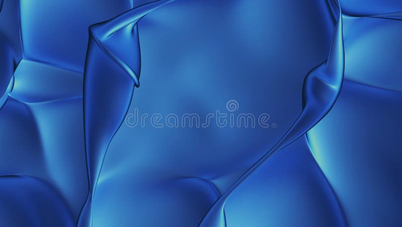 A Blue Fabric, Plastic Folds, Crumple Plastic Stock Illustration ...