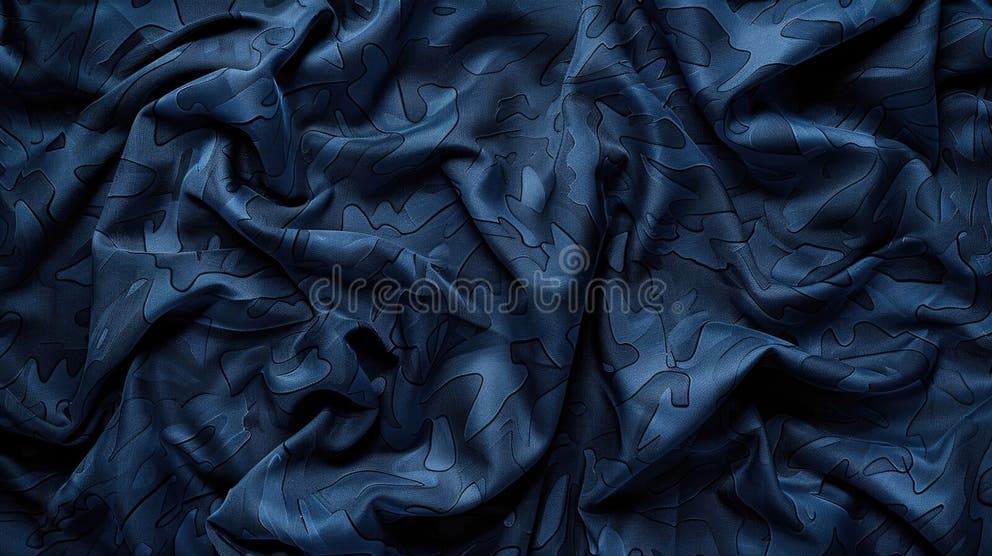 Blue Fabric with Puzzle Piece Pattern, Perfect for Educational Designs ...