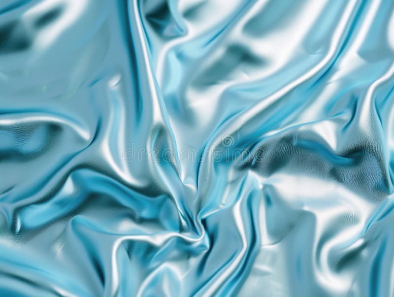 Blue Fabric with a Shiny Texture Stock Photo - Image of backdrop ...