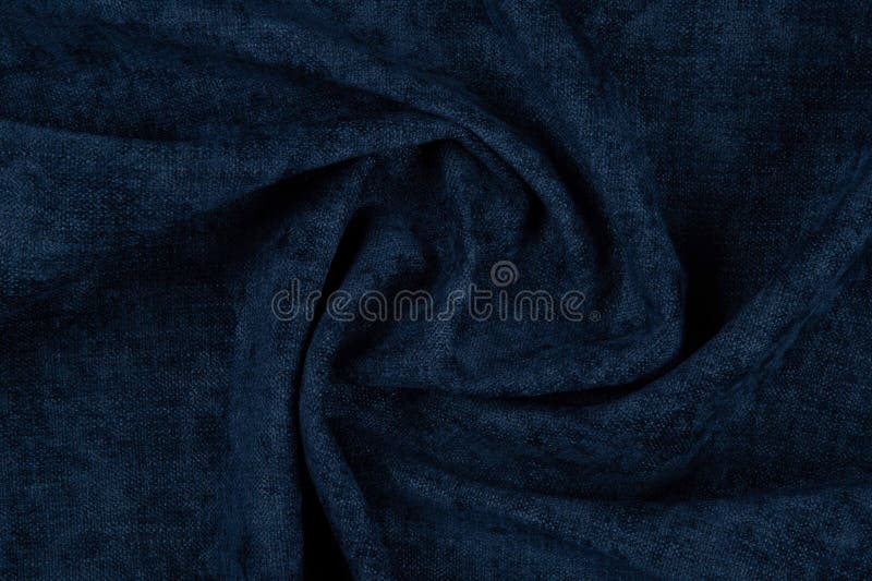 Blue Fabric Texture - Close-up of a Piece of Crushed and Twisted Brown ...