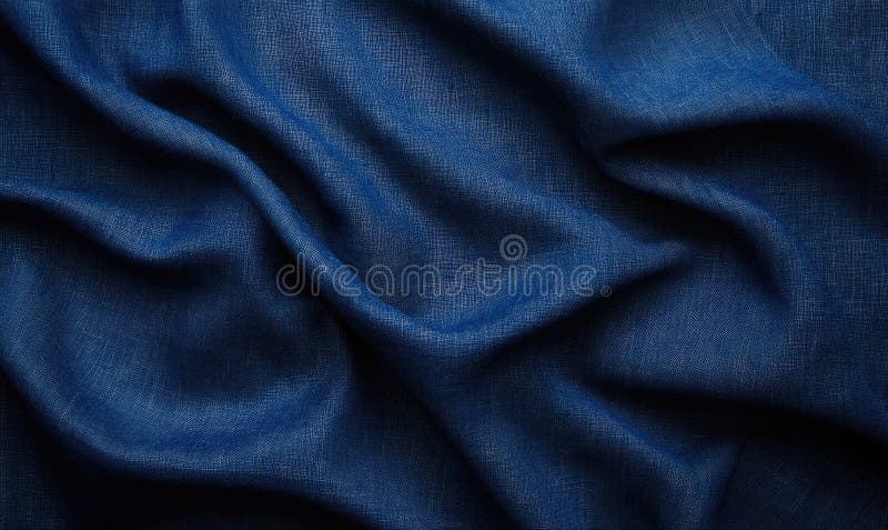 A Blue Fabric with a Wavy Texture Stock Image - Image of textile ...