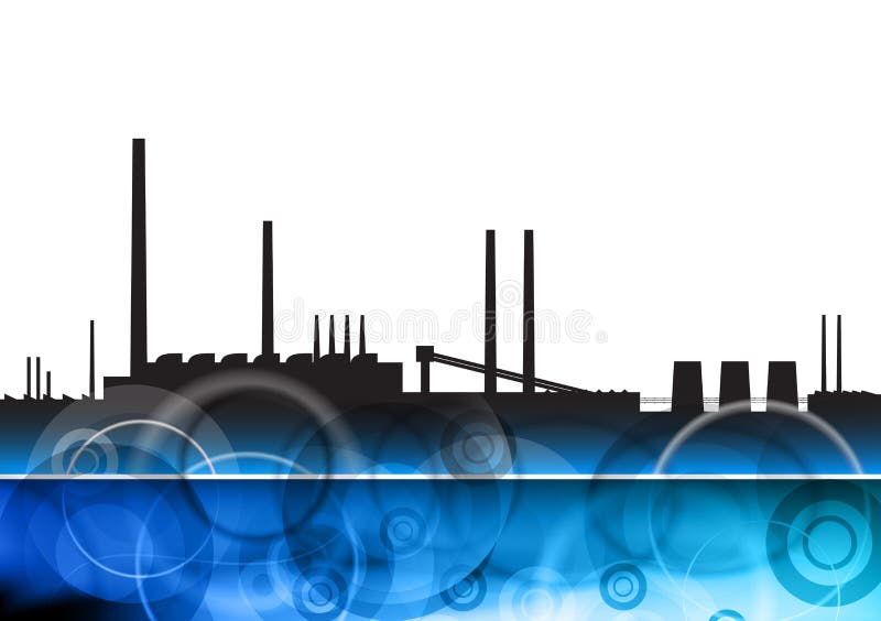 Blue factory stock illustration. Illustration of factory - 23005943