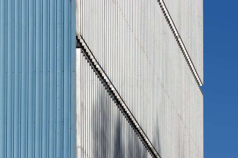 Blue factory facade stock image. Image of factory, paris - 113120685