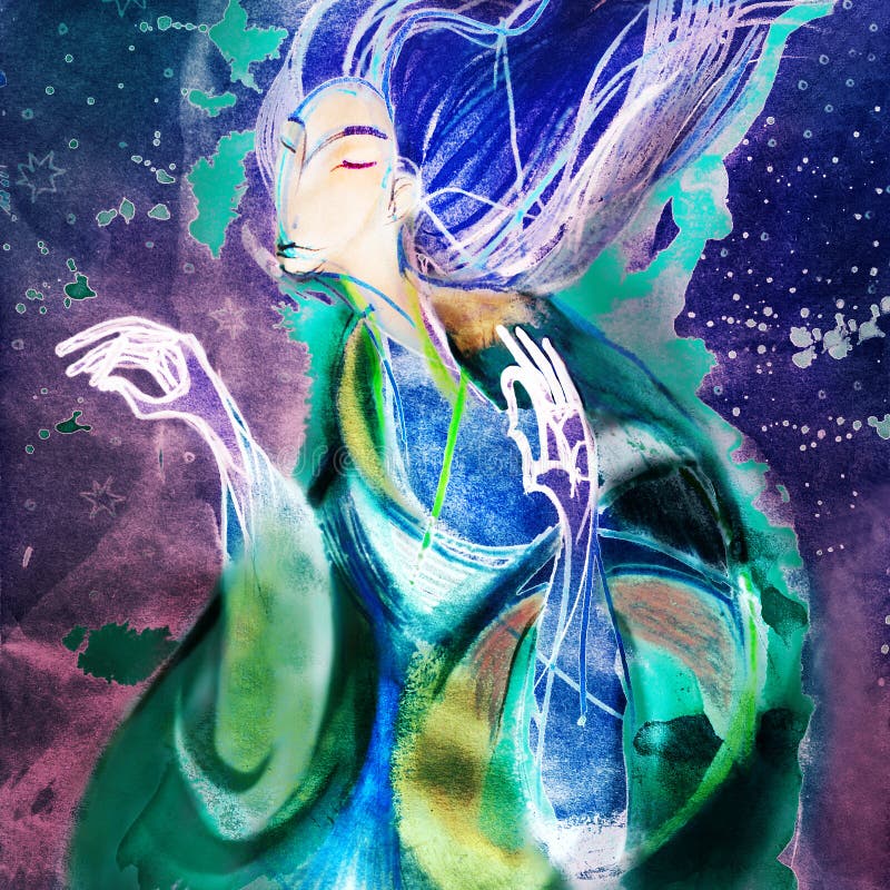 Deep Cosmic Fairy Drawing Paper Stock Illustrations – 6 Deep Cosmic ...