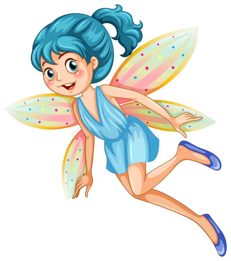 Blue fairy wings stock illustration. Illustration of dove - 30466205