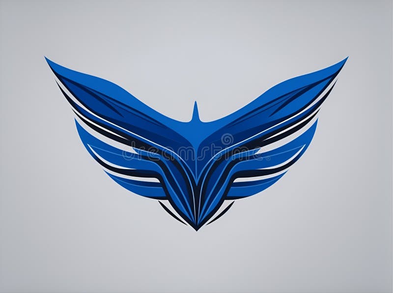 Blue Falcon Logo Displayed Prominently Against a Clean White Background ...