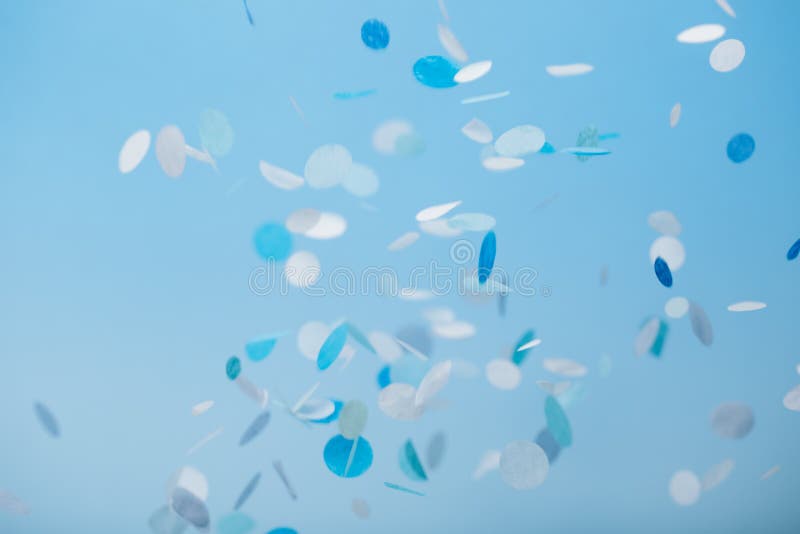 Blue falling confetti stock image. Image of 2020, christmas - 167008727