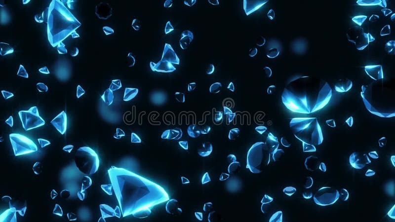 Blue Falling Diamonds Loopable Motion Background Stock Video - Video of ...