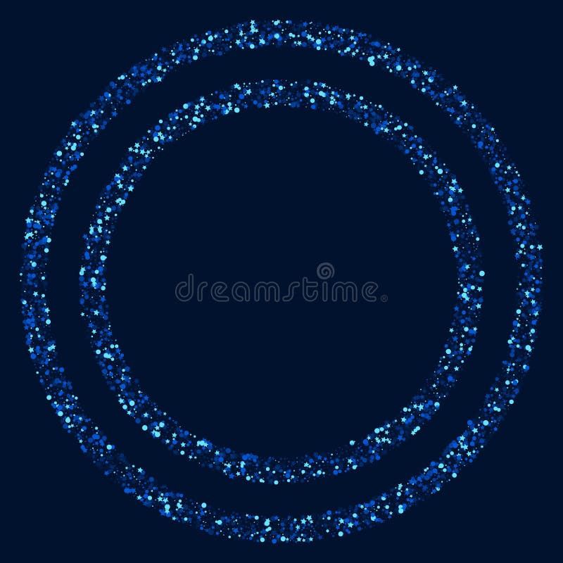 Blue Falling Vector Dust Design. White Stock Vector - Illustration of ...