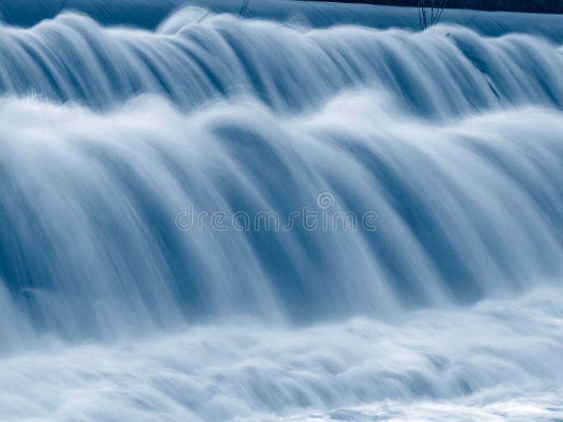 Blue falling water texture stock photo. Image of river - 7944054