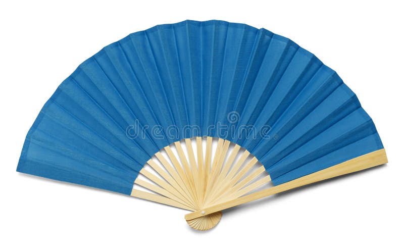 Blue Fan stock image. Image of homemade, culture, isolated - 50618637