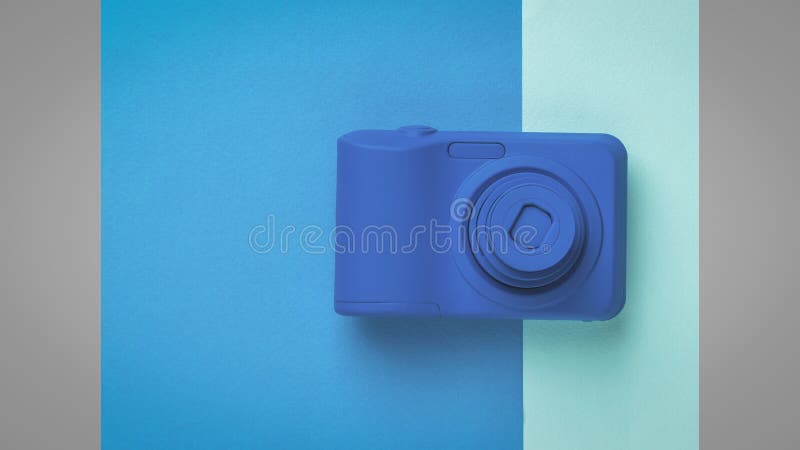 Blue Fancy Camera Tech stock photo. Image of blue, style - 211688154