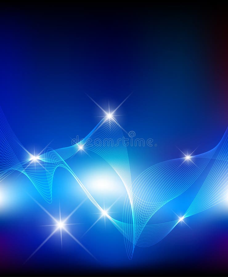Blue fantasy composition stock vector. Illustration of blue - 39741959