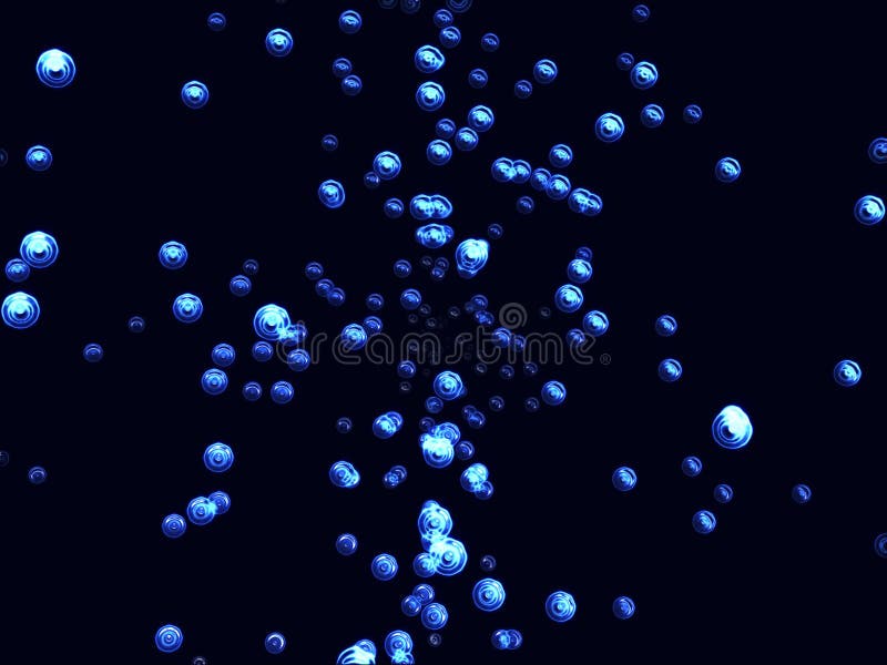 Blue Fantasy Distorted Bubbles Picture. Image: 6552970