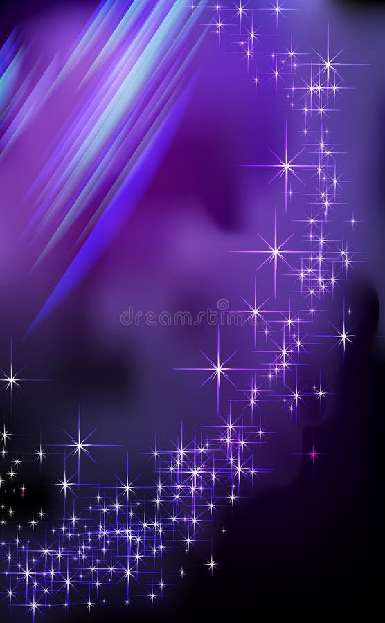 Blue Fantasy Star Background. Stock Vector - Illustration of blue ...
