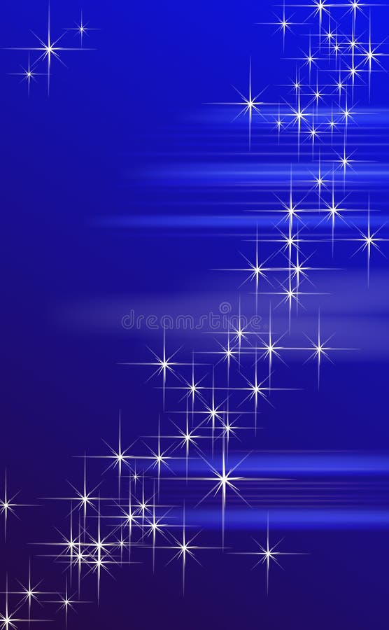 Blue Fantasy Star Background. Stock Vector - Illustration of pattern ...