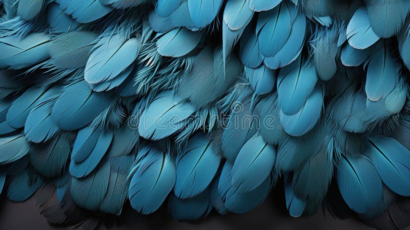 Blue Feathers Cluster stock photo. Image of texture - 317721504