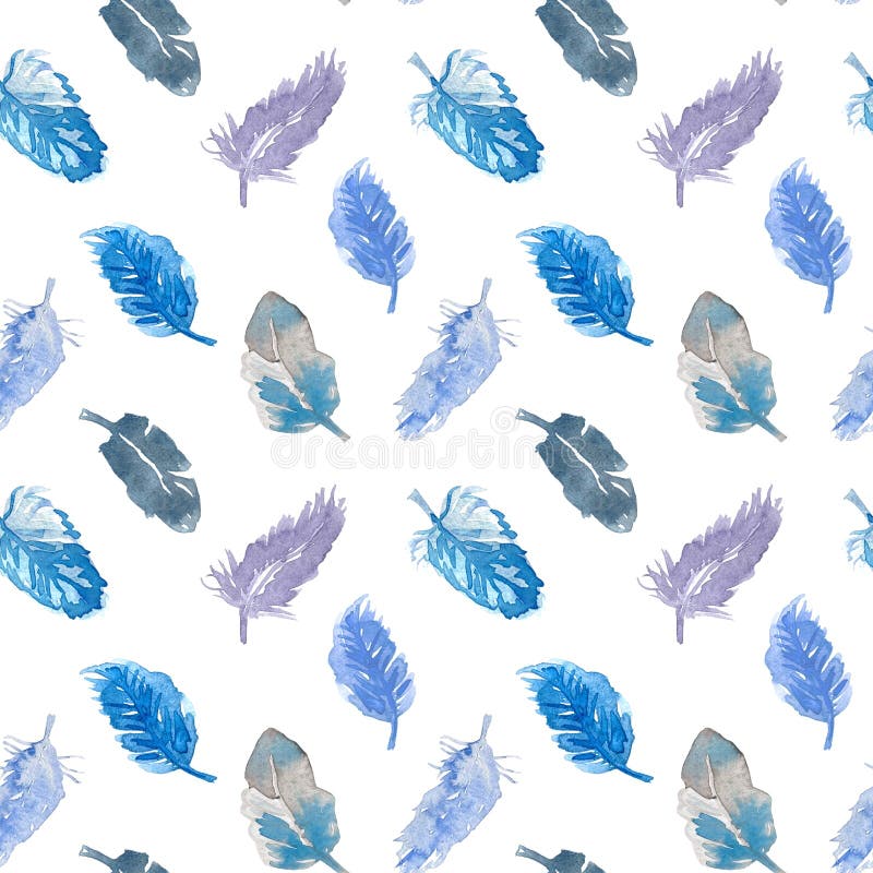 Blue feathers stock illustration. Illustration of plume - 266969936