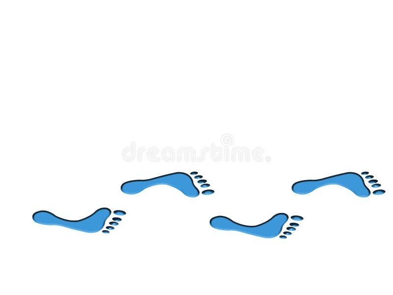 Footsteps stock illustration. Illustration of person, foot - 225962