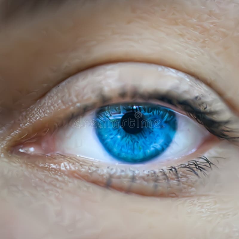 Blue Eye Makeup. Beautiful Eyes Make-up. Macro Stock Image - Image of ...